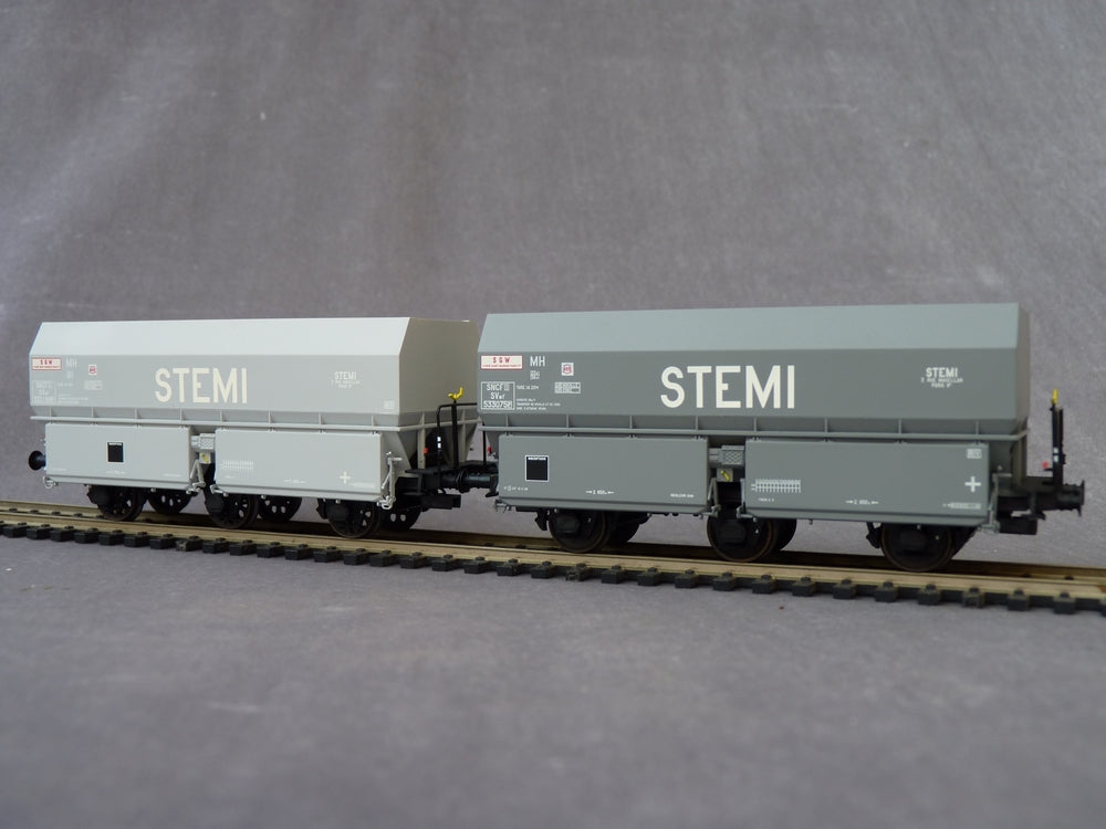 REE MODELS WB-010 - paire de wagons à coke STEMI à 3 essieux de la SNC ...