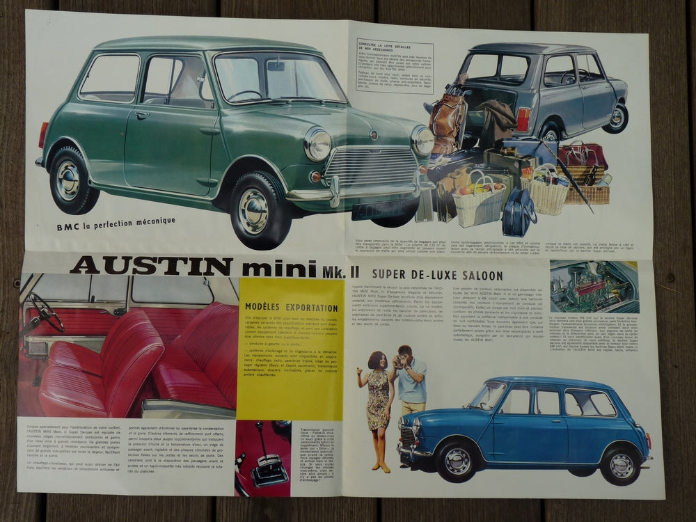 AUSTIN mini - Dépliant publicitaire (vintage) – Antique MarcBea