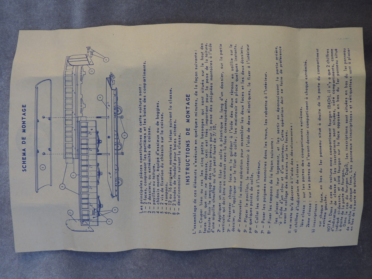 SMCF Kit de voiture 2éme Classe SNCF ex PLM (HO Vintage) – Antique MarcBea