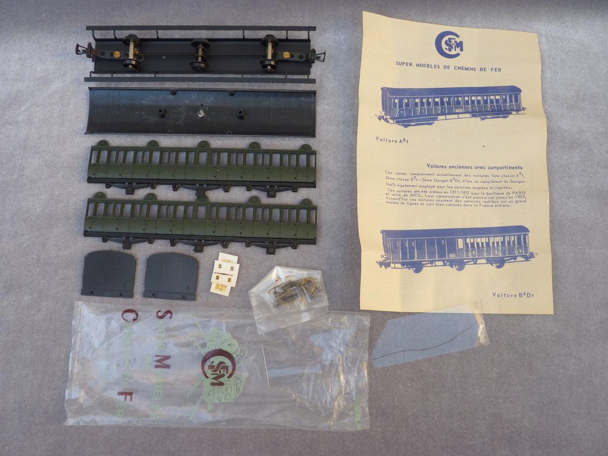 SMCF Kit de voiture 2éme Classe SNCF ex PLM (HO Vintage) – Antique MarcBea