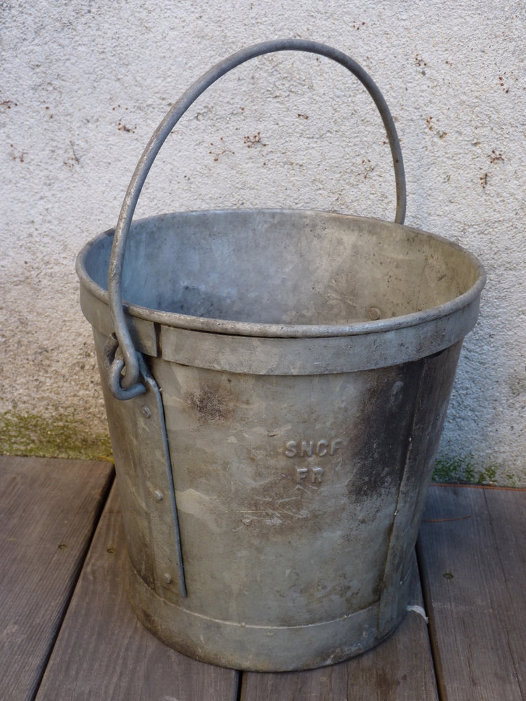 SNCF - Seau en fer (circa 1950) – Antique MarcBea